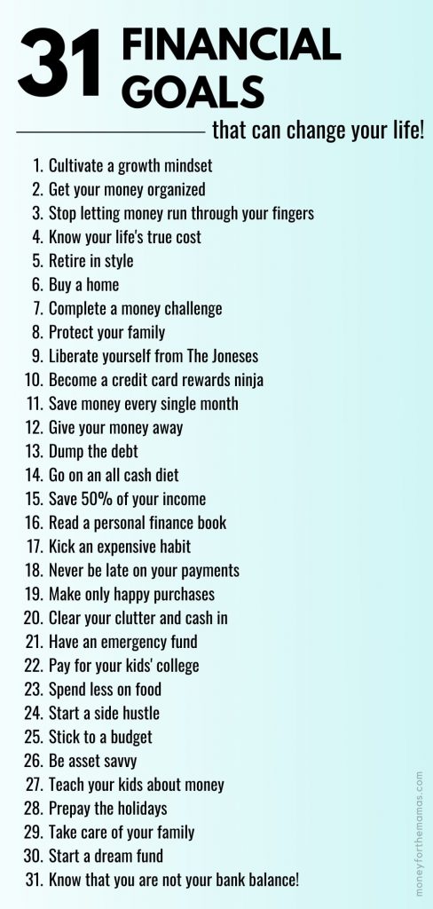 31 Financial Goals Examples To Jump Start Your Money MFTM