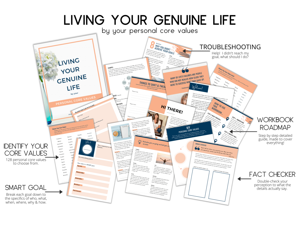 Personal Core Values Workbook - Money for the Mamas