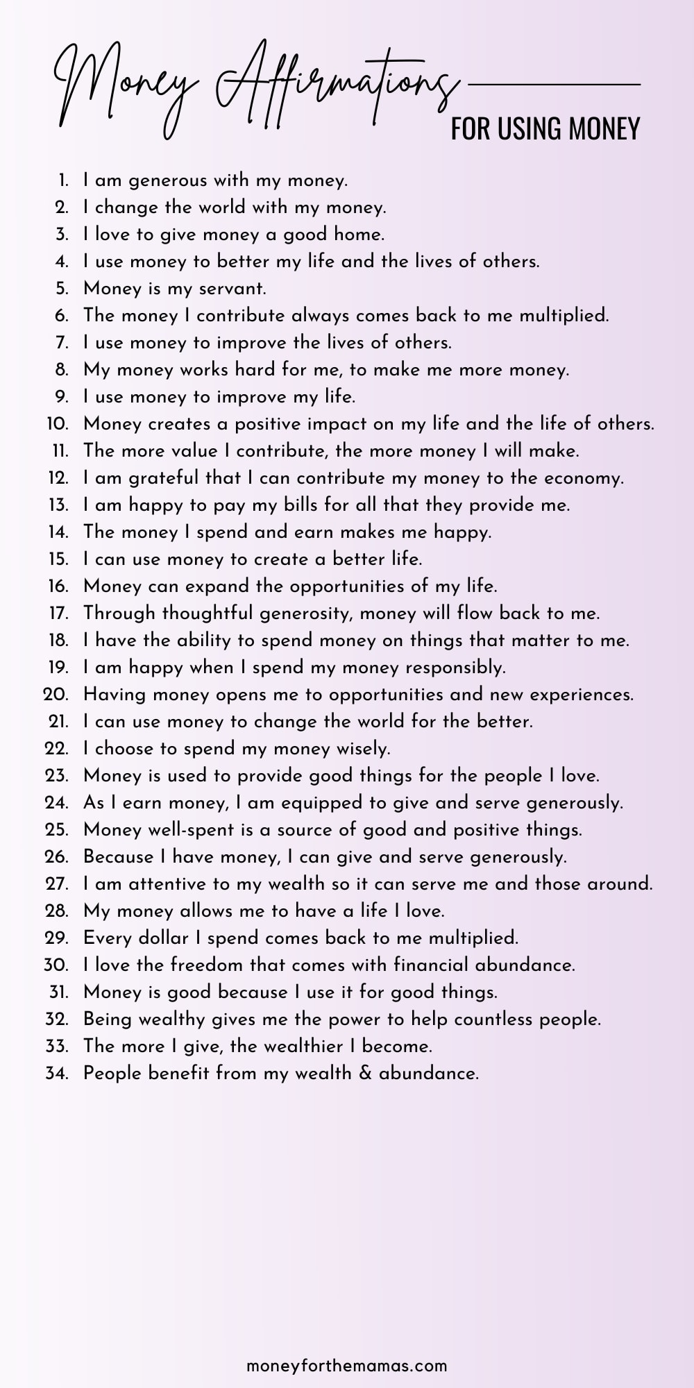 250+ Money Affirmations to Catapult Your Wealth