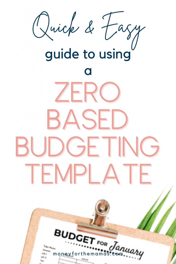 Quick Easy Guide To Using A Zero Based Budgeting Template