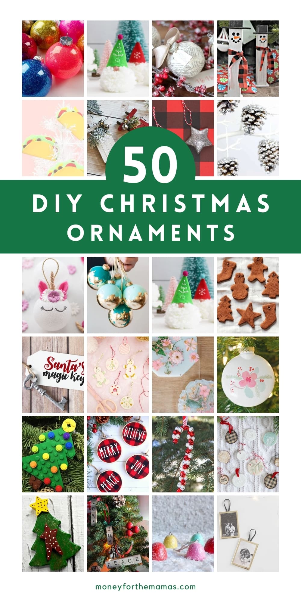 50 Inexpensive DIY Christmas Ornaments (Save Money This Christmas)
