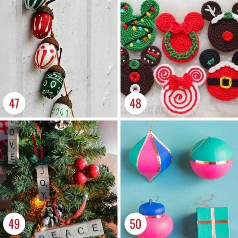 50 Inexpensive DIY Christmas Ornaments (Save Money This Christmas)