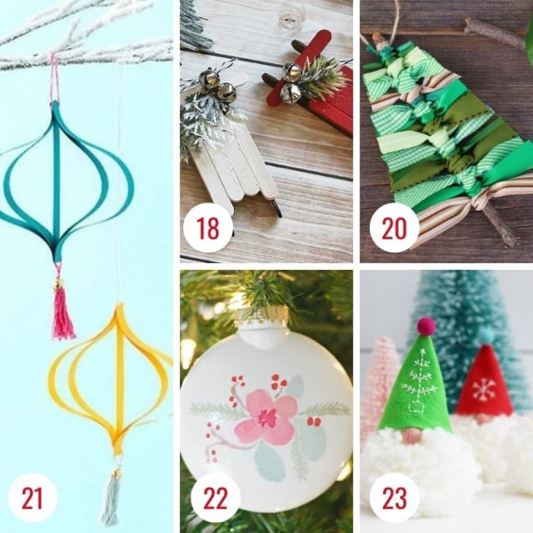 50 Inexpensive DIY Christmas Ornaments (Save Money This Christmas)
