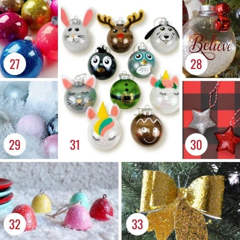 50 Inexpensive DIY Christmas Ornaments (Save Money This Christmas)