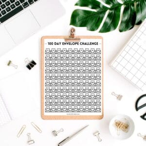 Fun & Easy 100 Envelope Challenge Chart (Free Printable)