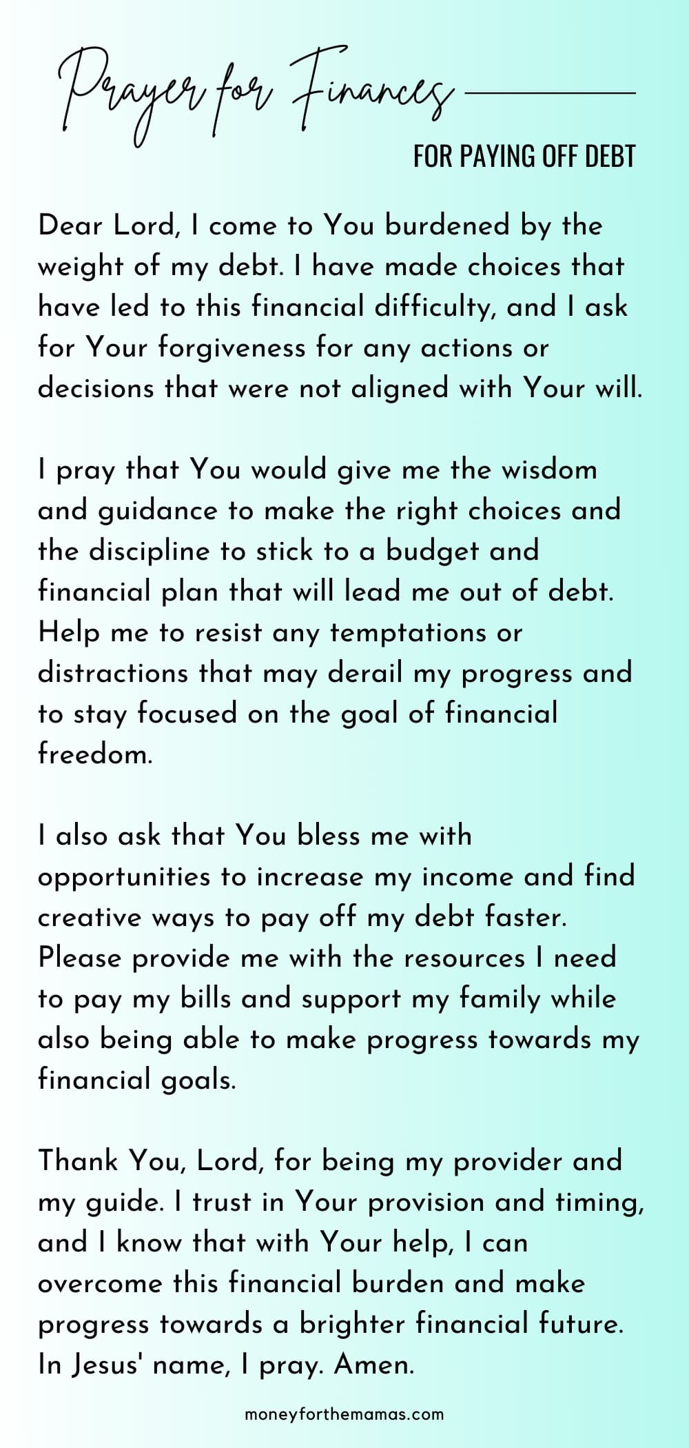 10 Compelling Prayers for Finances