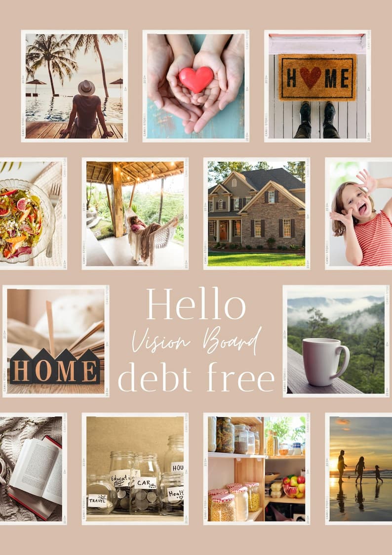 How to Make a Debt-Free Vision Board (Goals into Reality)